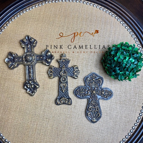 Wall Decor | Blinged Cross Trio | Poshmark
